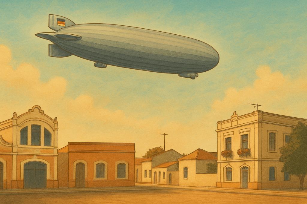 O voo do Graf Zeppelin e o dia quando todos olharam para cima